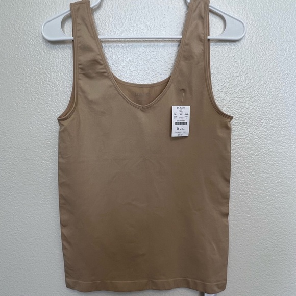 J. Crew Factory | Tops | Jcrew Factory Reversible Layering Tank Top Tan ...